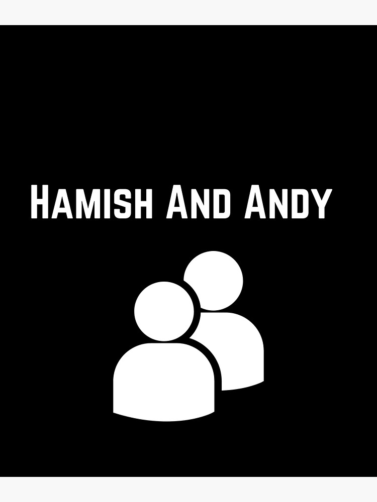 "hamish and andy" Sticker for Sale by zeenvis | Redbubble