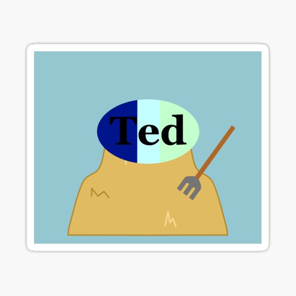 "Ted Color Mix" Sticker for Sale by Comfort-Station | Redbubble