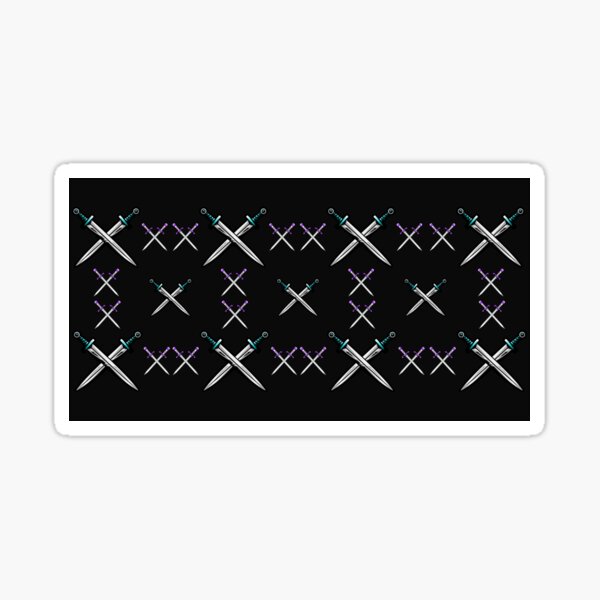 "Swords" Sticker for Sale by DazzDesigns | Redbubble