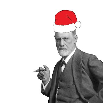 "Santa Freud. Freud with santa hat. " Greeting Card for Sale by Come ...