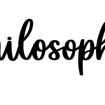 "Philosophy - Folder/Binder" Sticker for Sale by RT-Lettering | Redbubble
