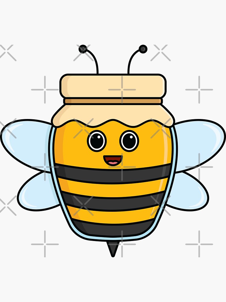 "Honey bee - Pun - Wordplay" Sticker for Sale by ambertanderes | Redbubble
