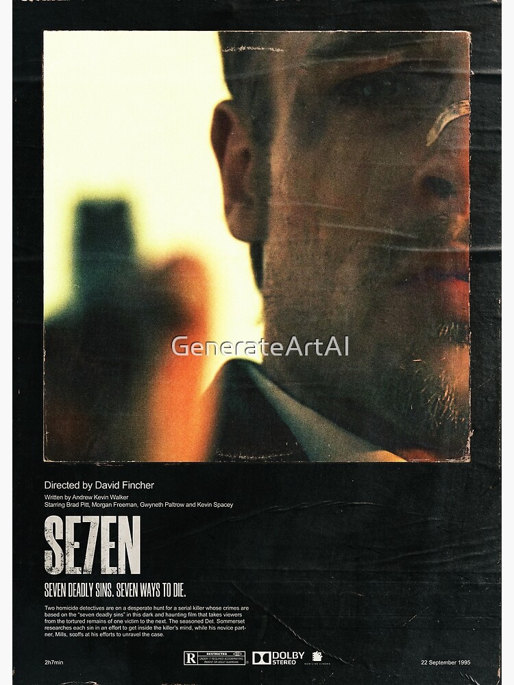 "Se7en Vintage Movie" Poster for Sale by GenerateArtAI | Redbubble