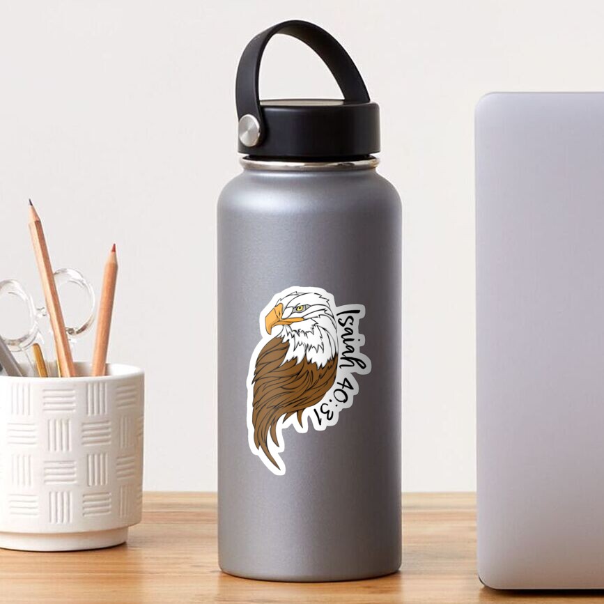 "Eagle Isaiah 40:31" Sticker for Sale by aclarkdesign | Redbubble
