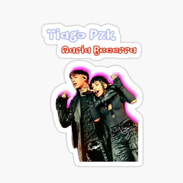 "Tiago pzk and Maria becerra" Sticker for Sale by FerxxoMafia | Redbubble