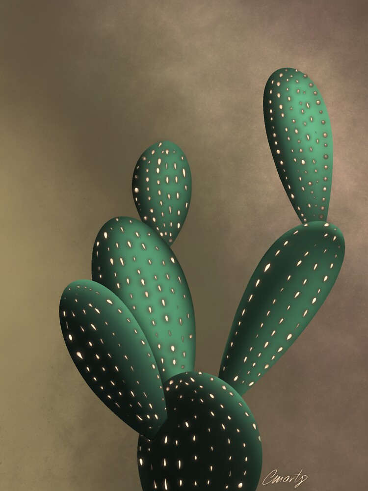 "Angel Wing Cactus Illustration III" Sticker for Sale by MartaC96 ...