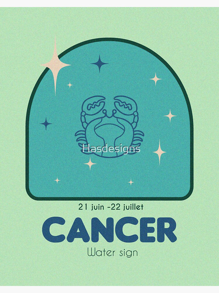 "Cancer Aesthetic" Sticker for Sale by Hasdesigns | Redbubble