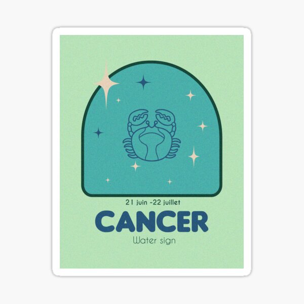 "Cancer Aesthetic" Sticker for Sale by Hasdesigns | Redbubble