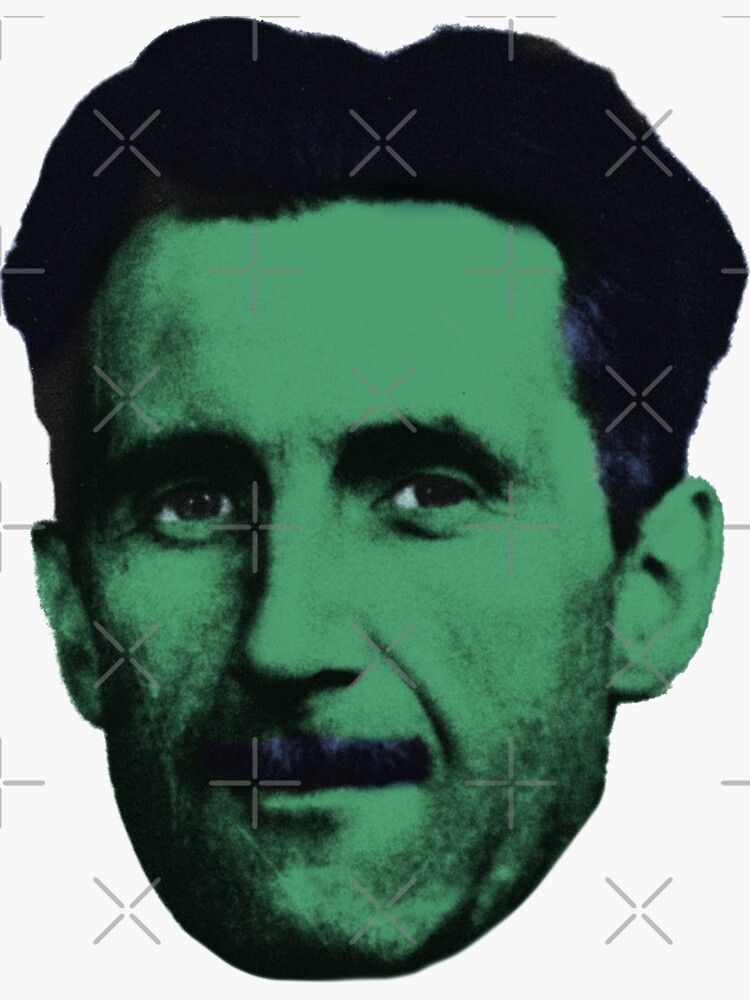 "george orwell" Sticker for Sale by lucasbecker | Redbubble