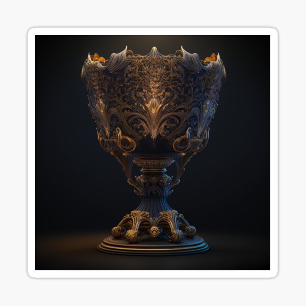 "A Giant Black Opal Chalice Statue - Grail" Sticker for Sale by ...