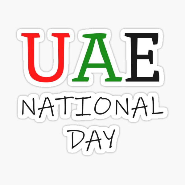 "Uae National Day" Sticker for Sale by Saskdesigner | Redbubble