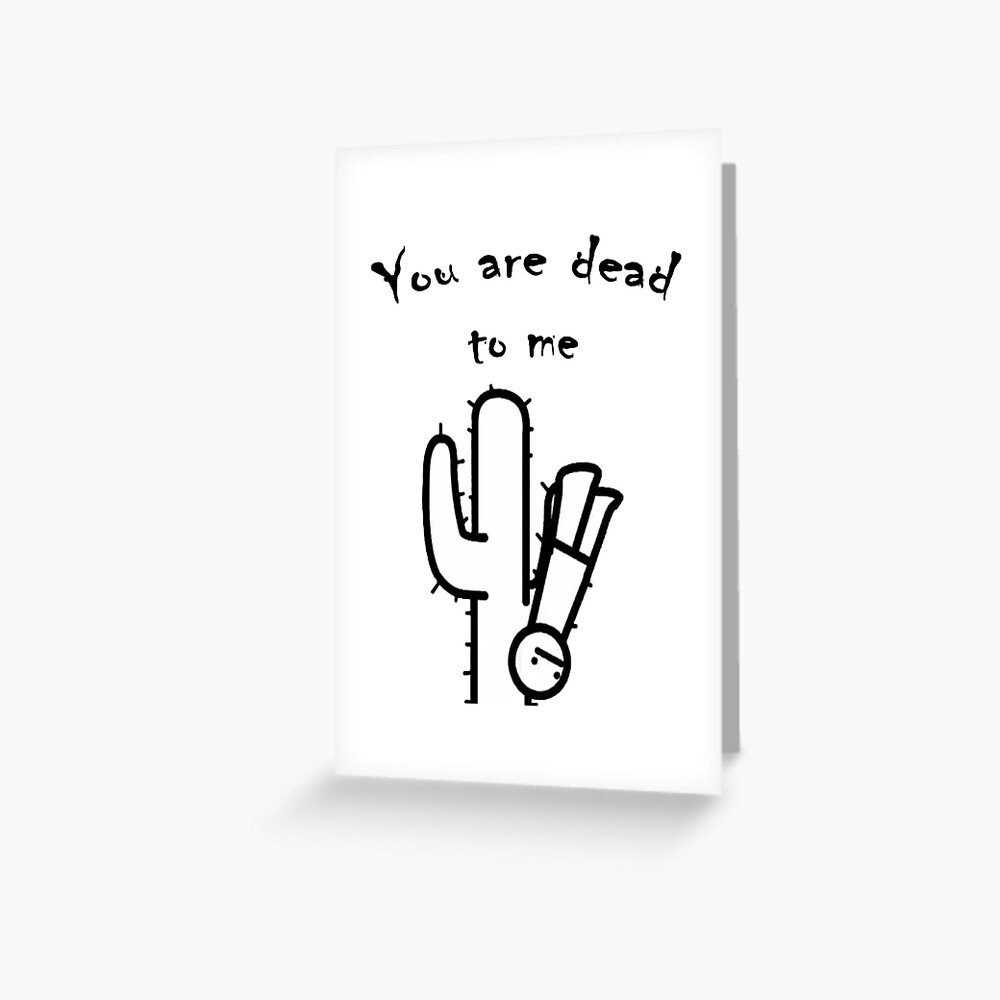 "ASDF Movies - You are dead to me" Greeting Card by bleedingred | Redbubble
