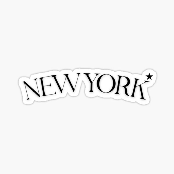 "NEWYORK" Sticker for Sale by TheLUXURY93 | Redbubble