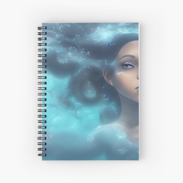 "Portrait of the Goddess of the Ocean Underwater (Black-African skin ...