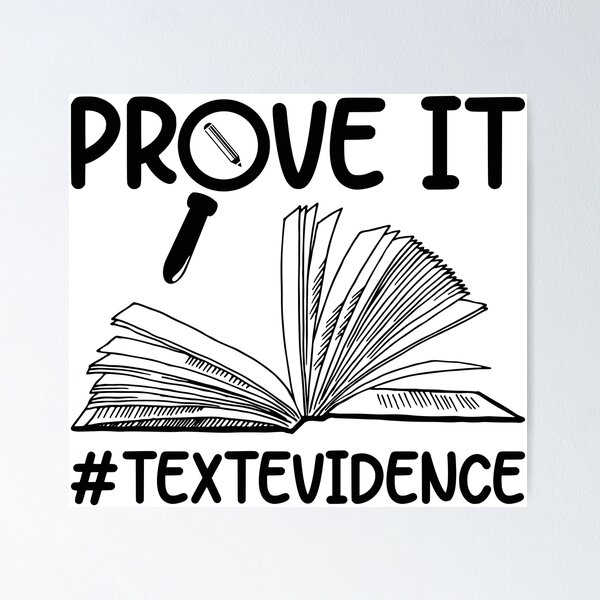"Prove it Text Evidence, Funny English Teacher Gift, Back To School ...