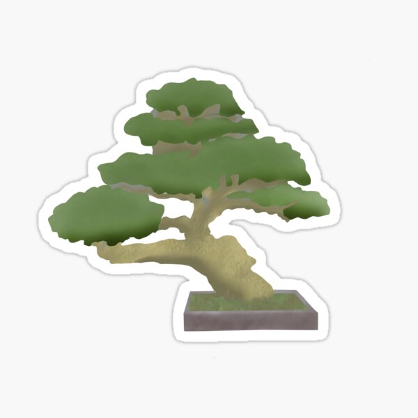 "Bonsai" Sticker for Sale by CLEARART7 | Redbubble