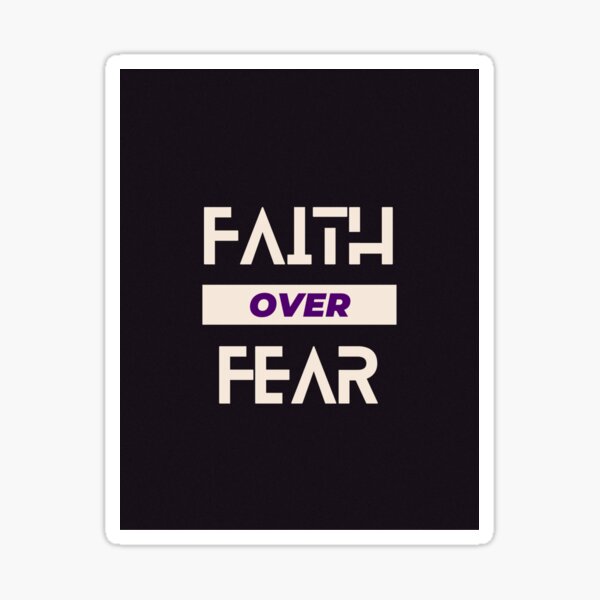 " FEAR" Sticker for Sale by dpartistdesign | Redbubble