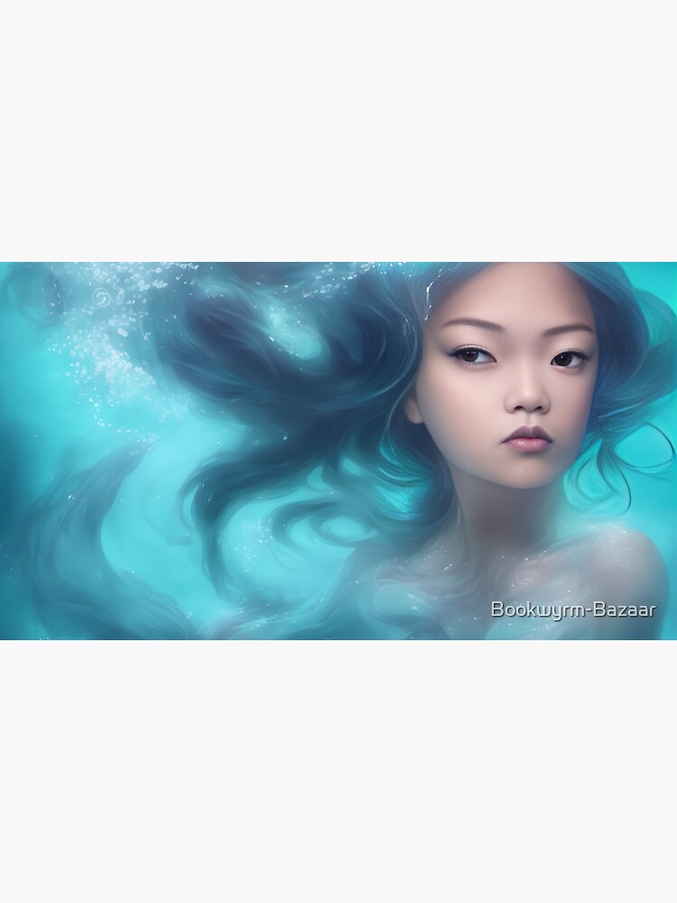 "Portrait of the Goddess of the Ocean Underwater (Asian ethnicity). Fae ...