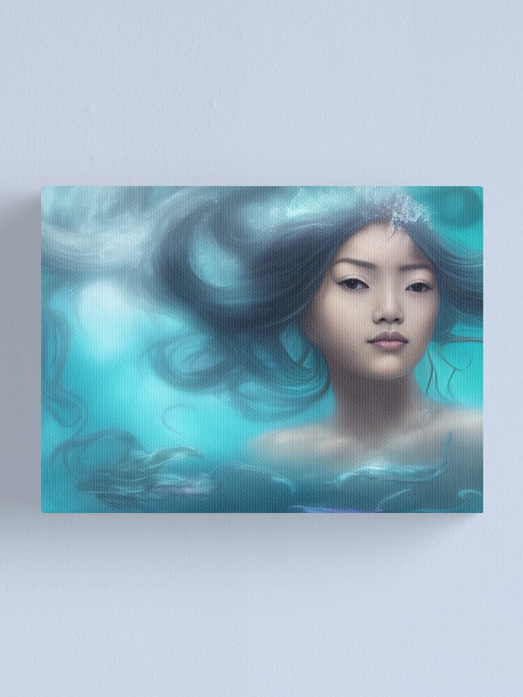 "Portrait of the Goddess of the Ocean Underwater (Asian ethnicity). Fae ...