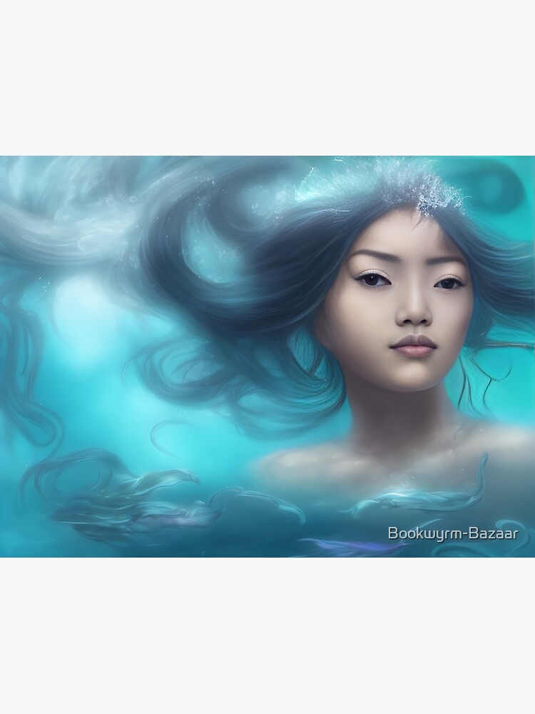 "Portrait of the Goddess of the Ocean Underwater (Asian ethnicity). Fae ...