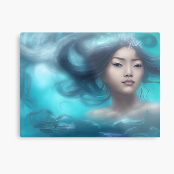"Portrait of the Goddess of the Ocean Underwater (Asian ethnicity). Fae ...