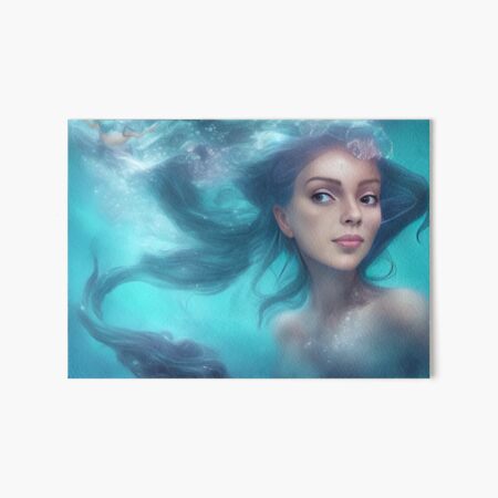 "Portrait of the Goddess of the Ocean Underwater. Fae, mermaid, genie ...