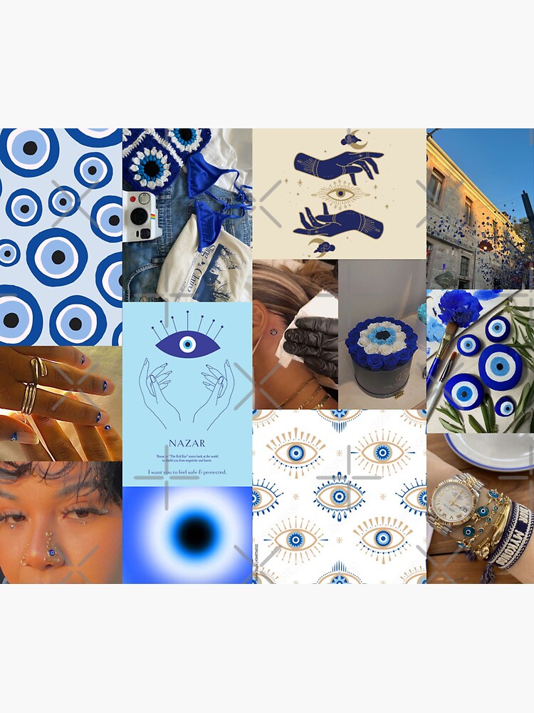 "evil eye aesthetic collage" Sticker for Sale by morgananjos | Redbubble