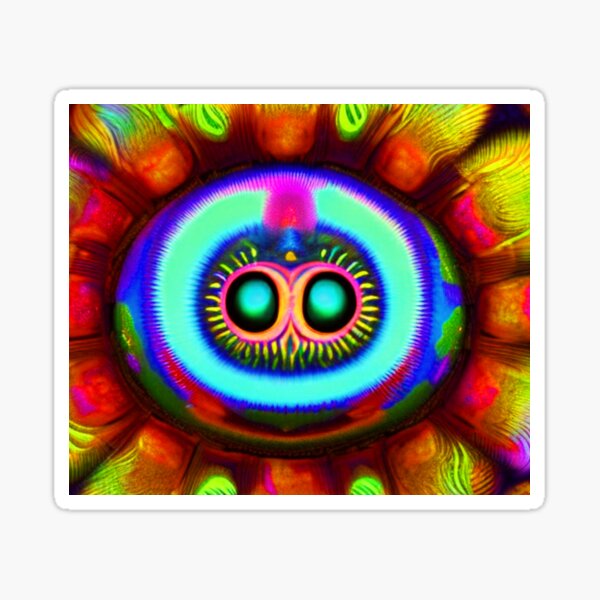 "Trippy Daisy" Sticker for Sale by 2theMoonZ | Redbubble