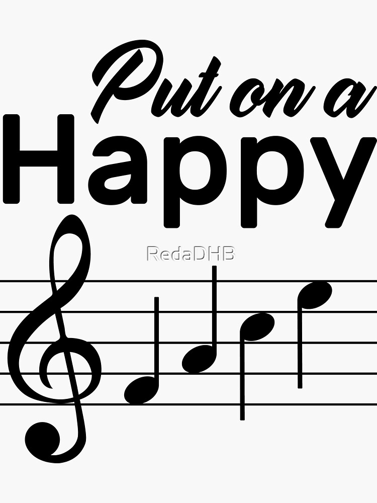 "Put On A Happy Face Music Teacher Gift For Musician Choir Director ...