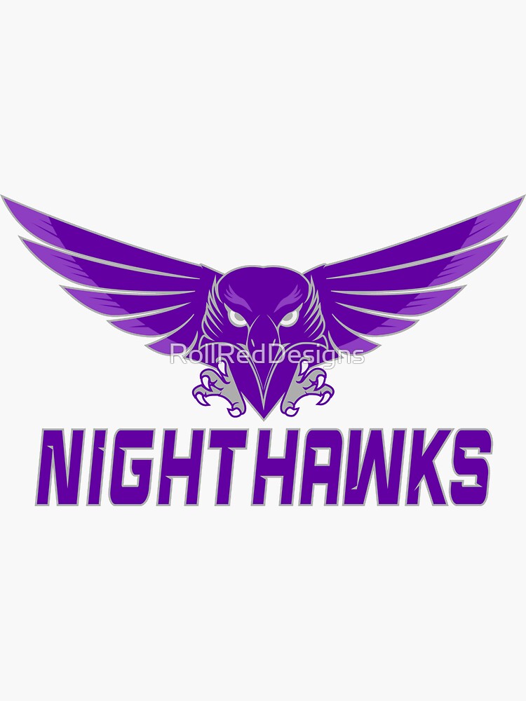 "Nighthawks Fantasy Football Logo with Word Mark" Sticker for Sale by ...
