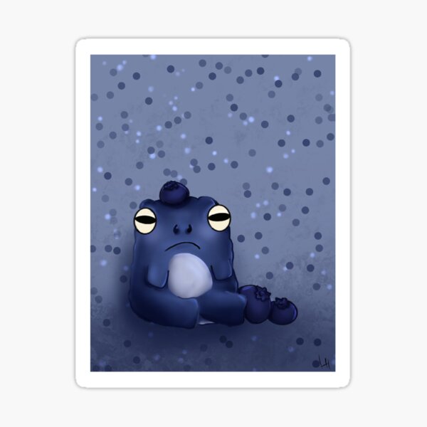 "Blueberry Frog" Sticker for Sale by CraftyCulture09 | Redbubble