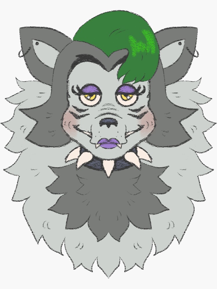 "Roxanne wolf" Sticker for Sale by nec-draws | Redbubble