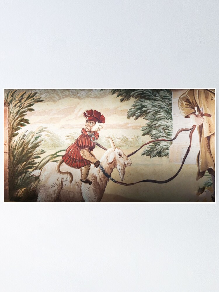 "The White Lotus Title Card Italy: Monkey Goat Ride" Poster for Sale by ...