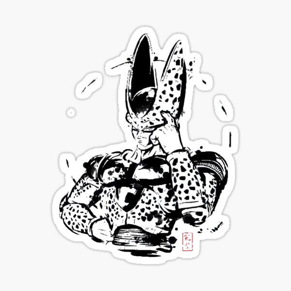 "Perfect Cell v2- Tshirt" Sticker for Sale by JavonteKub | Redbubble