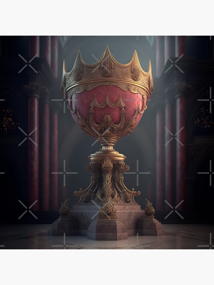 "A Giant Red Beryl Chalice Statue - Crown Top" Sticker for Sale by ...
