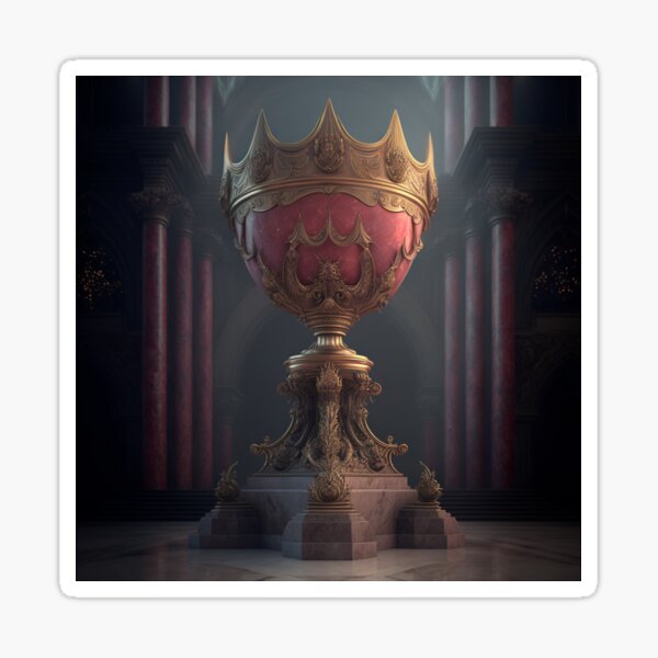 "A Giant Red Beryl Chalice Statue - Crown Top" Sticker for Sale by ...