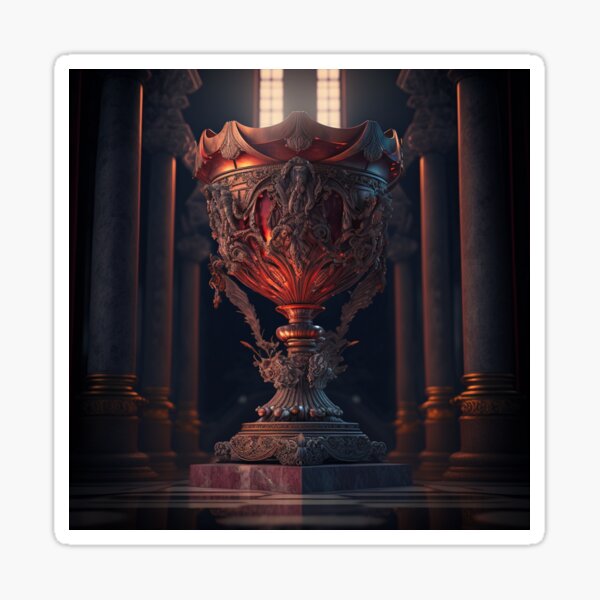 "A Giant Red Beryl Chalice Statue - Highly Detailed" Sticker for Sale ...