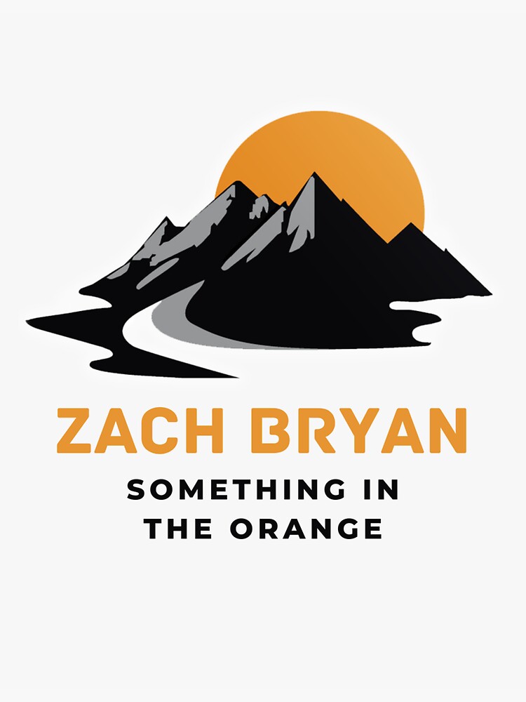 "zach bryan flag something in the orange" Sticker for Sale by LiveWorld2023 | Redbubble