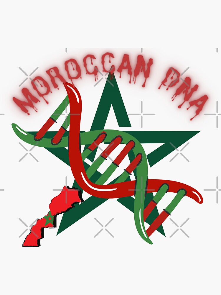 "Moroccan dna" Sticker for Sale by SigmaToAlpha | Redbubble