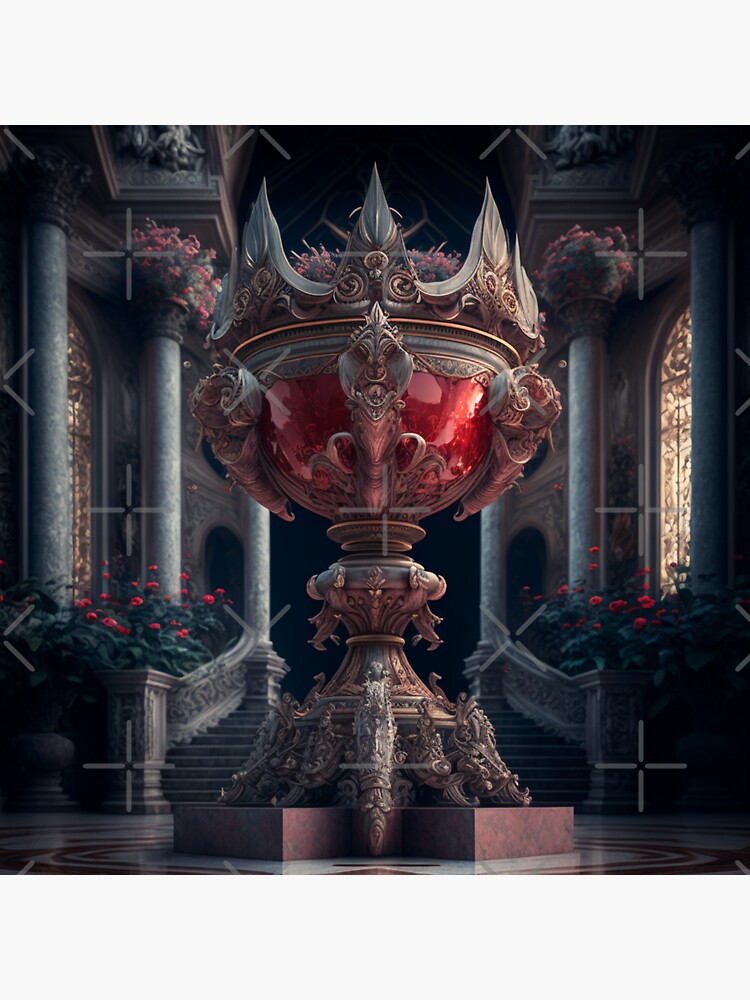 "A Giant Red Beryl Chalice Statue - Beautiful Highly Detailed" Sticker ...