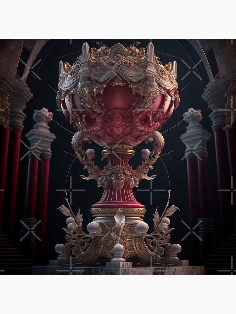 "A Giant Red Beryl Chalice Statue - Columns" Poster for Sale by ...