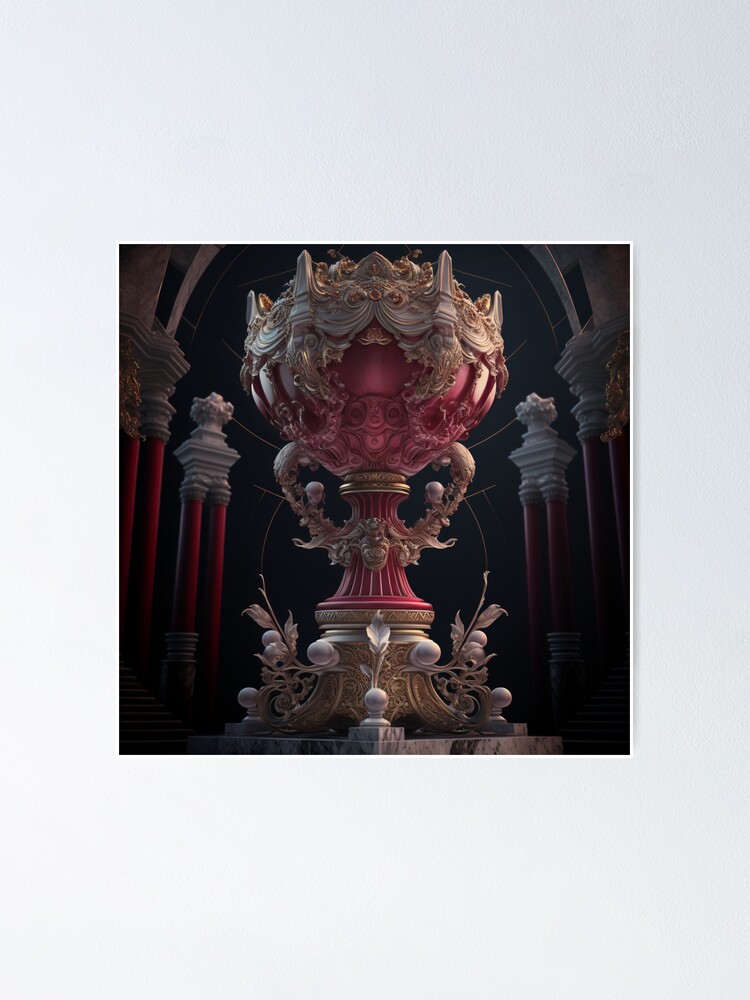 "A Giant Red Beryl Chalice Statue - Columns" Poster for Sale by ...