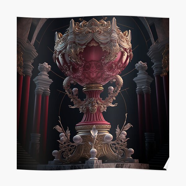 "A Giant Red Beryl Chalice Statue - Columns" Poster for Sale by ...