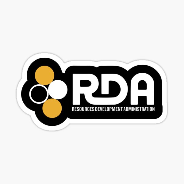 "RDA Sticker (Classic)" Sticker for Sale by Mercatus | Redbubble