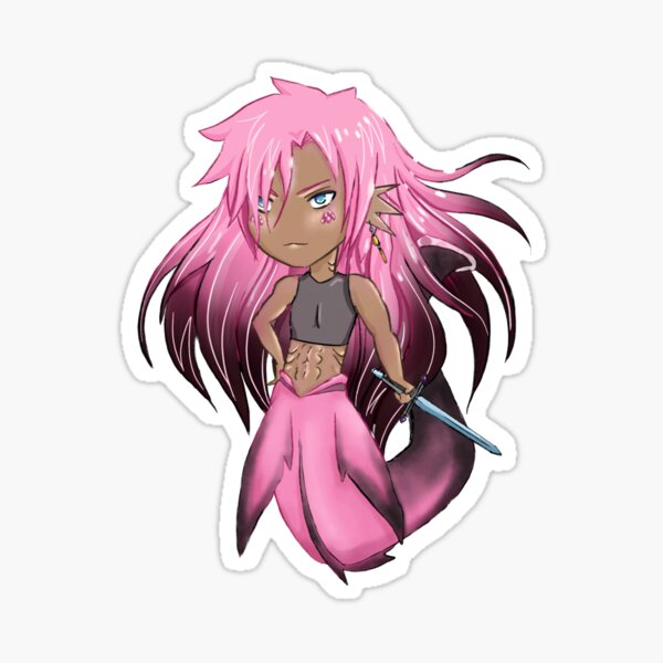 "Kayron Chibi Merman" Sticker for Sale by Yukijah-art | Redbubble