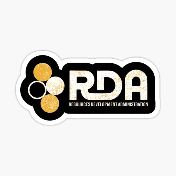 "RDA Sticker (Worn Classic)" Sticker for Sale by Mercatus | Redbubble