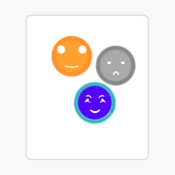 "Happy sad Happy " Sticker for Sale by DitzyGal | Redbubble