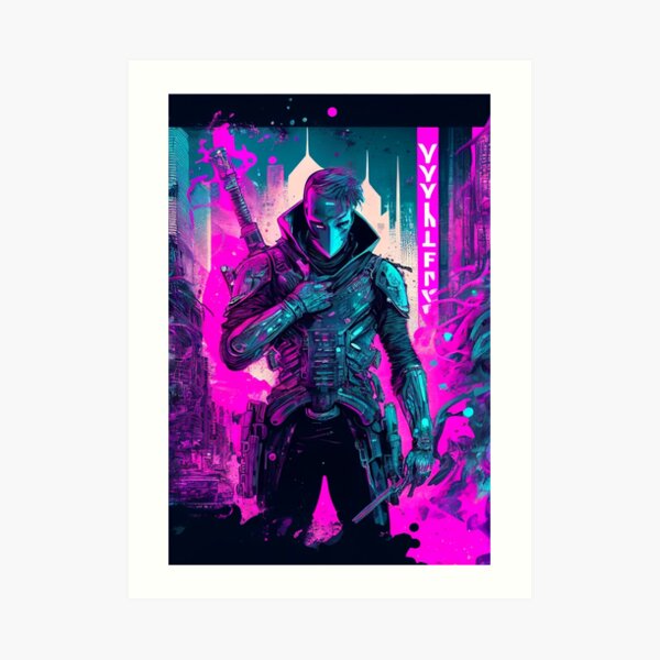 "Cyberpunk Ninja Warrior (Neo Noir Blade Runner Retrosynth Vaporwave ...