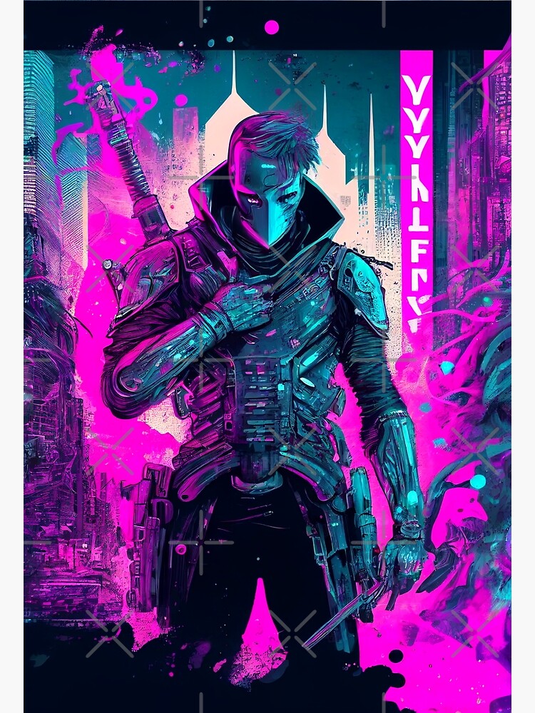"Cyberpunk Ninja Warrior (Neo Noir Blade Runner Retrosynth Vaporwave ...