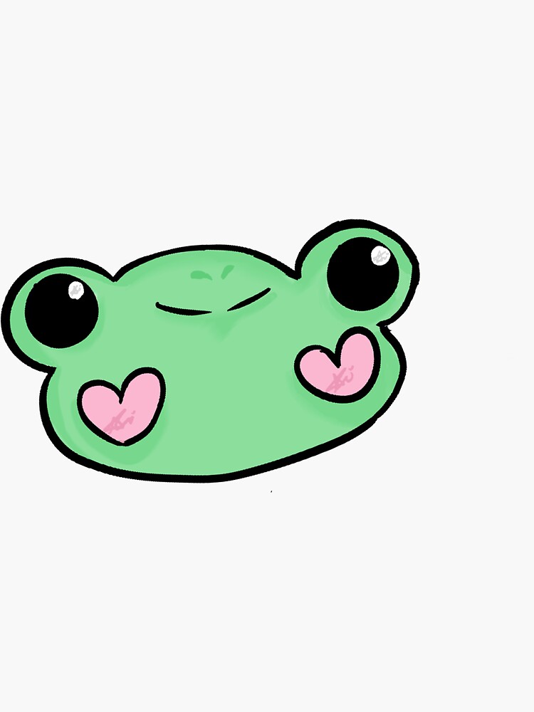 "frog face" Sticker for Sale by Aali2142 | Redbubble